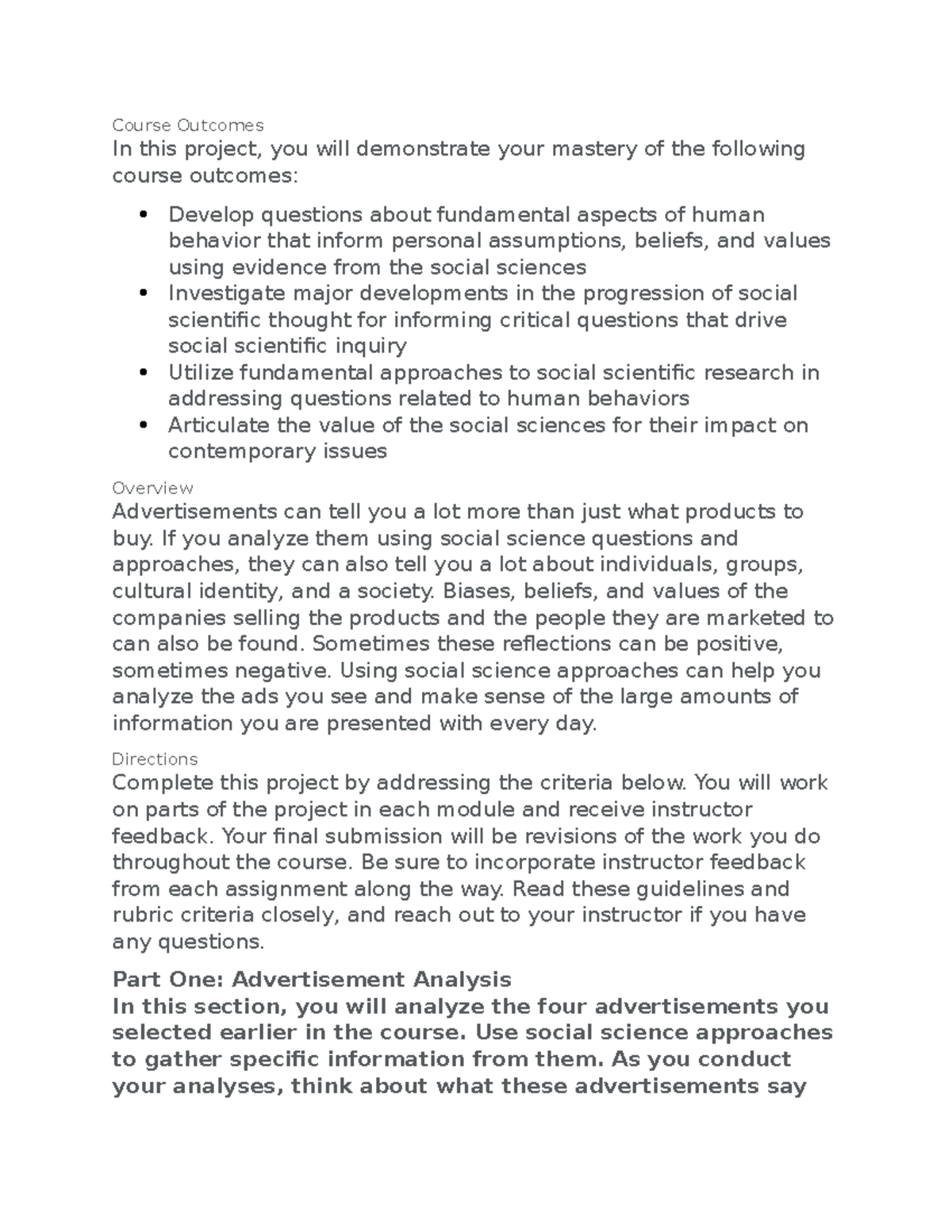 7-1 project instructions - Course Outcomes In this project, you will ...