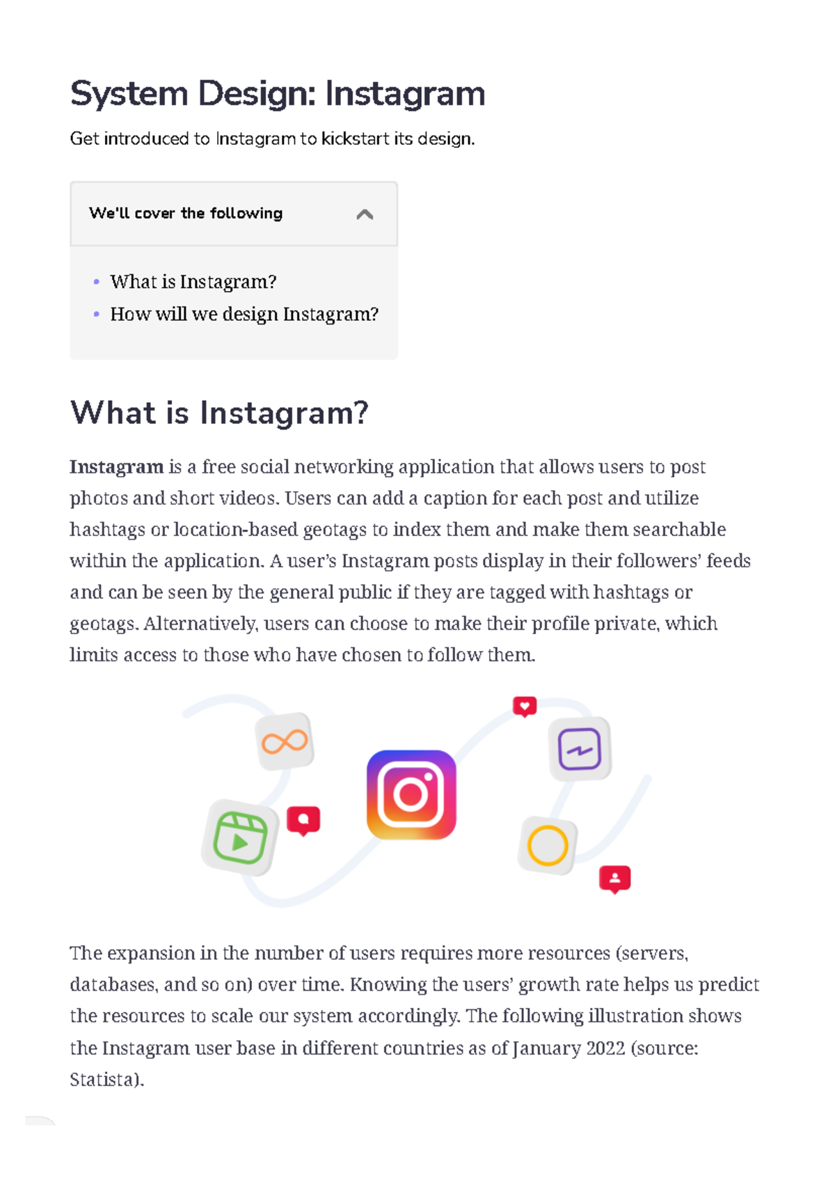 Design-Instagram - System Design: Instagram Get introduced to Instagram ...