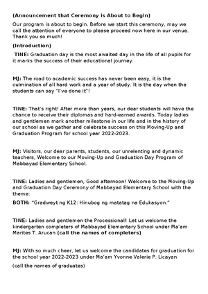 Emcee Recognition Script - INTRODUCTION YVONNE: Recognition Day is the ...