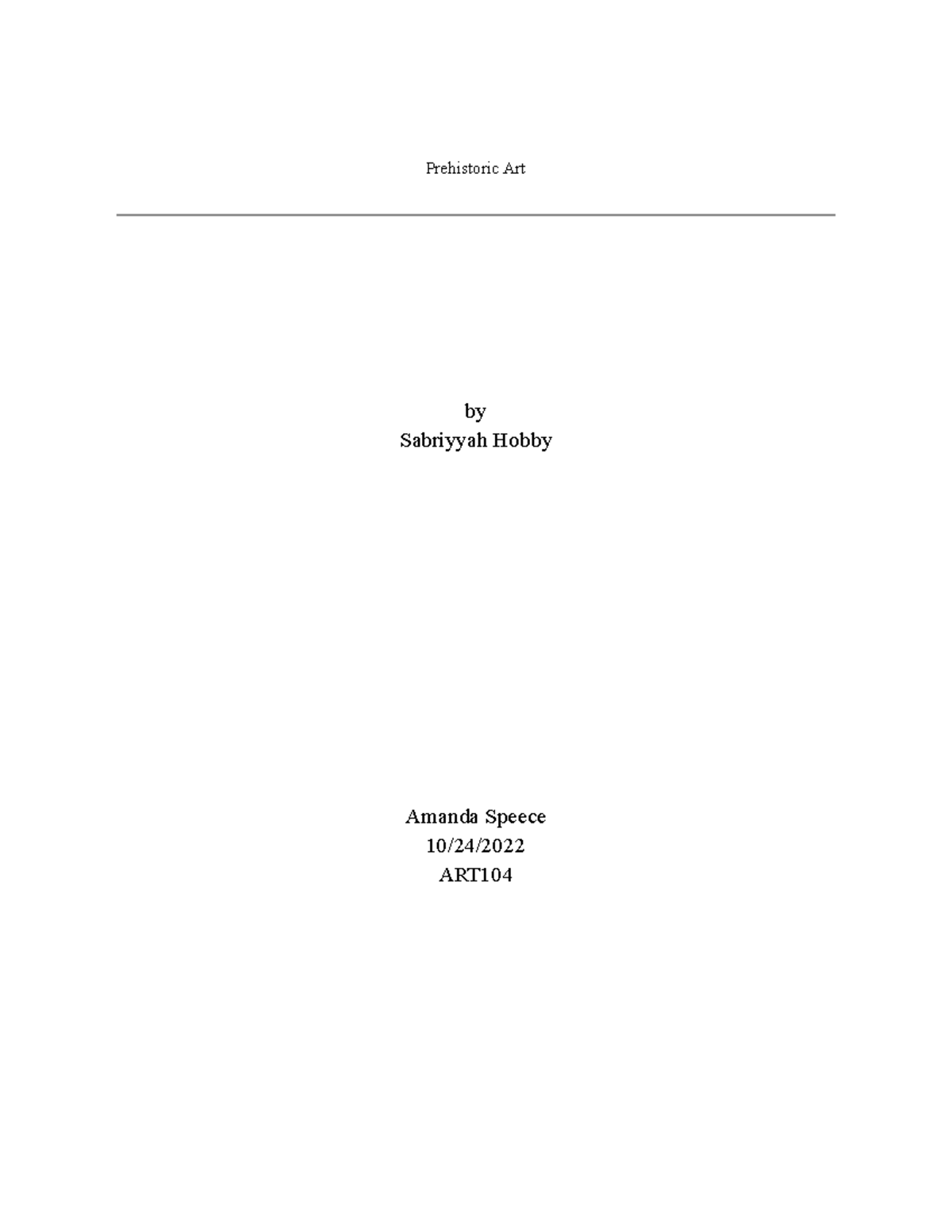 A1 Prehistoric Art - Art History coursework - Prehistoric Art by ...