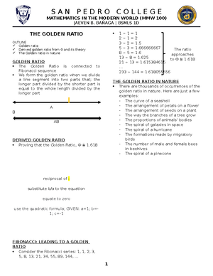 Example of Polya's Method - Mathematics in the Modern World - Studocu