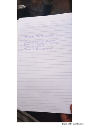 [Solved] The summary and conclusion on the experiment of the mechanical ...