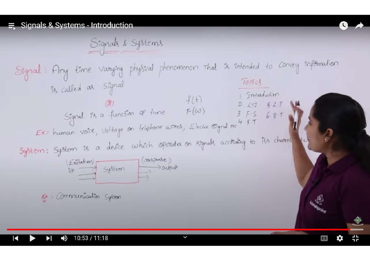 Signals and Systems - notes - Signals Systems Introduction L Signals ...