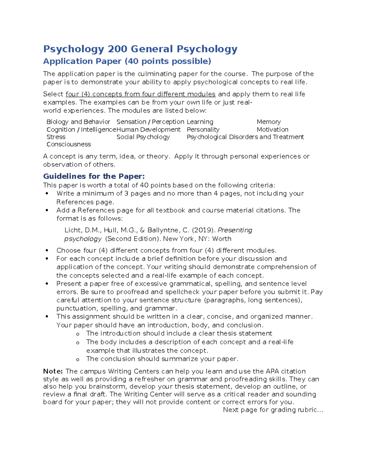 Connecting through one’s head for social - Psychology 200 General ...