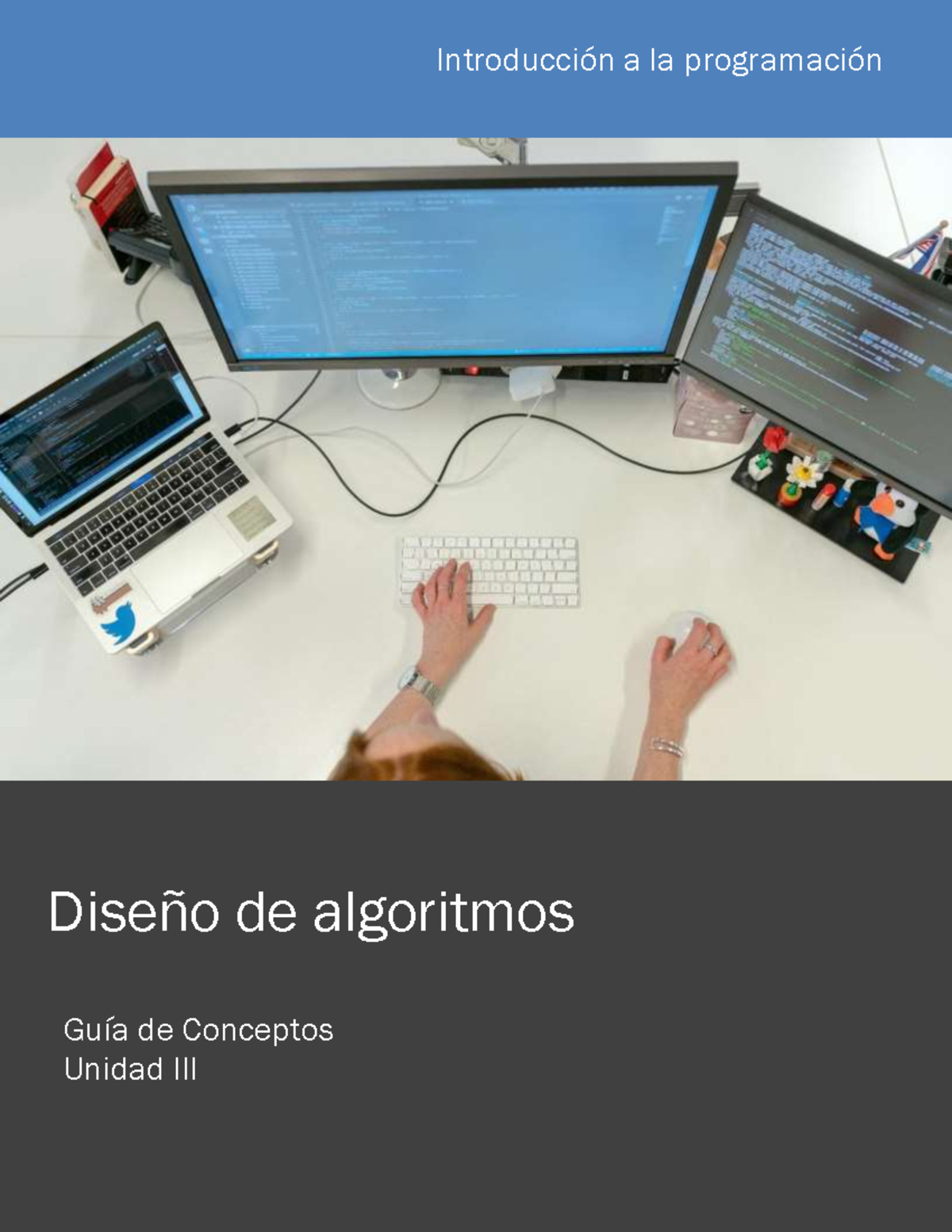 U3 Intro Programación-3 - Introducción a la programación Diseño de algoritmos Guía de Conceptos ...