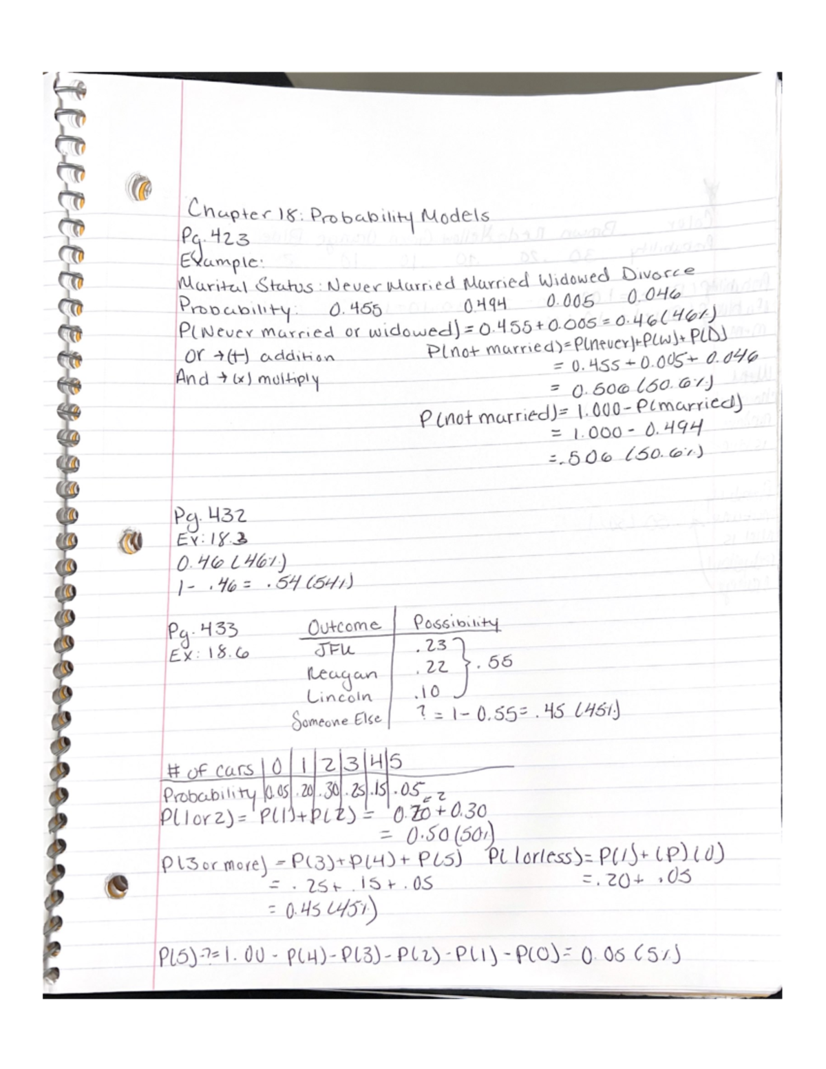 Chapter 18 Probability Models - MA 2010 - Studocu