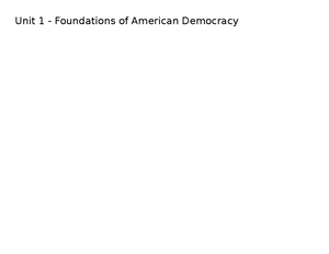 Chapter 1 Reading Notes - Chapter 1 Reading Notes: Ideals of Democracy ...