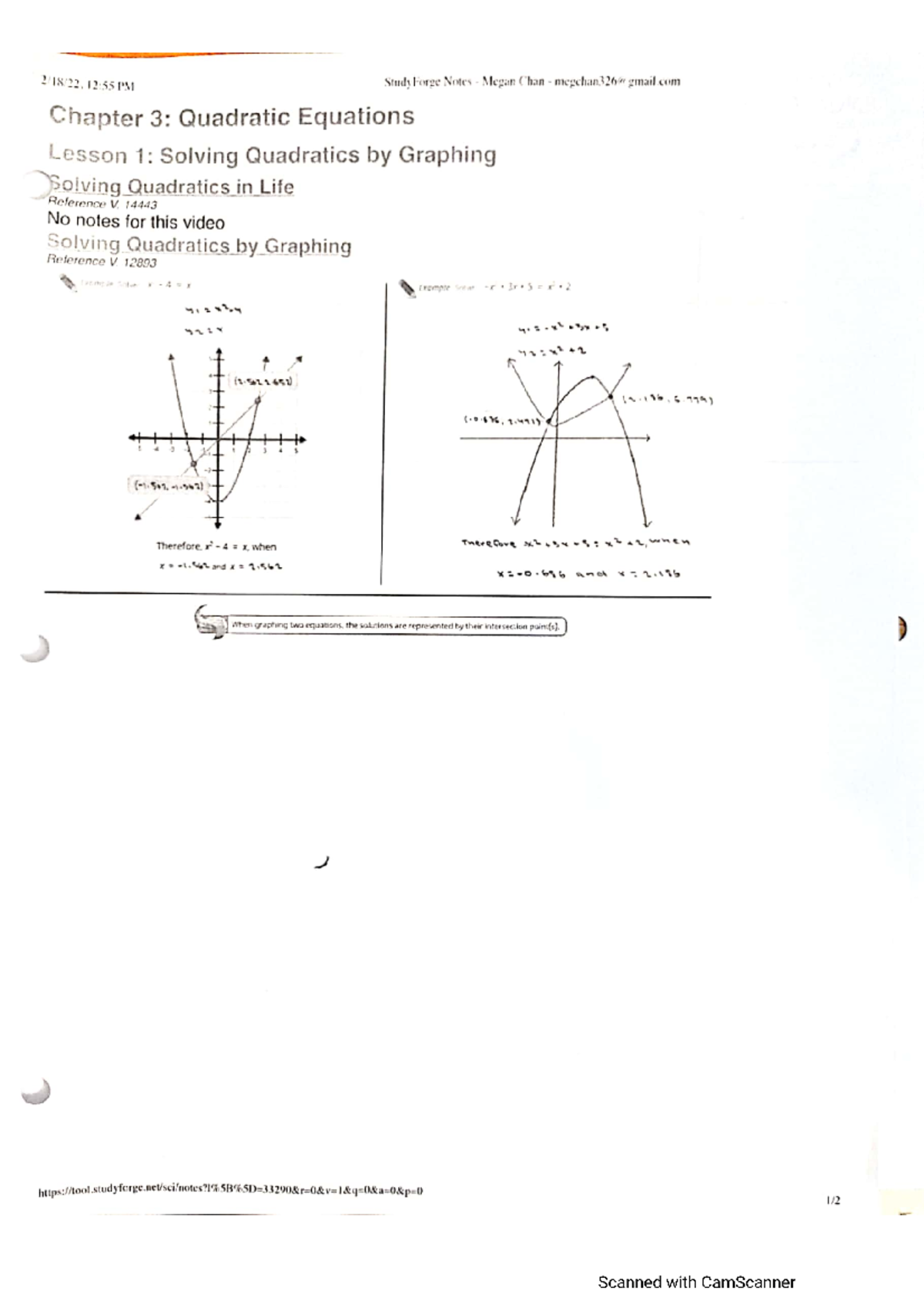 Chapter 3 - Lesson Notes - 12:55 PM Study Forge Notes Megan Chan ...