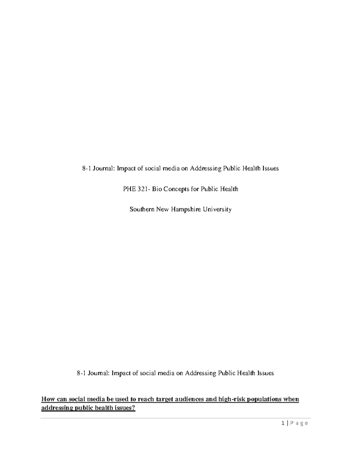 8-1 Journal - Impact of Social Media on Addressing Public Health Issues - Deprecated API usage ...