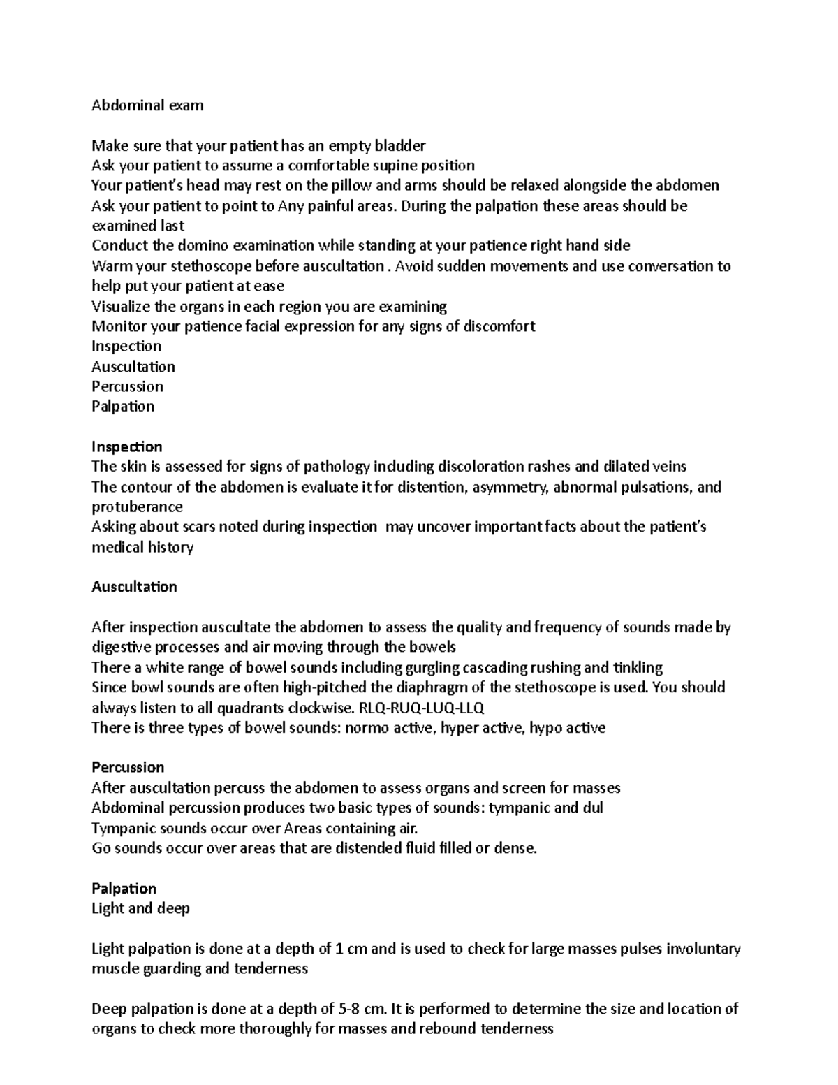 Abdominal Exam Abdominal Exam Make Sure That Your Patient Has An abdominal-exam-abdominal-exam-make-sure-that-your-patient-has-an