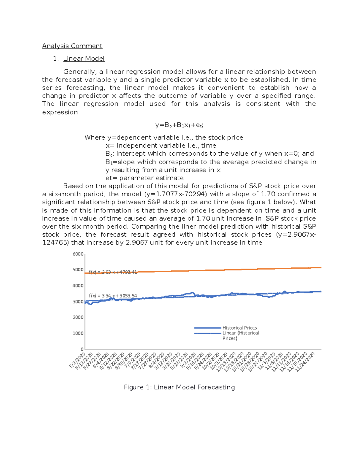 Analysis-2 - analysis - Analysis Comment Linear Model Generally, a ...