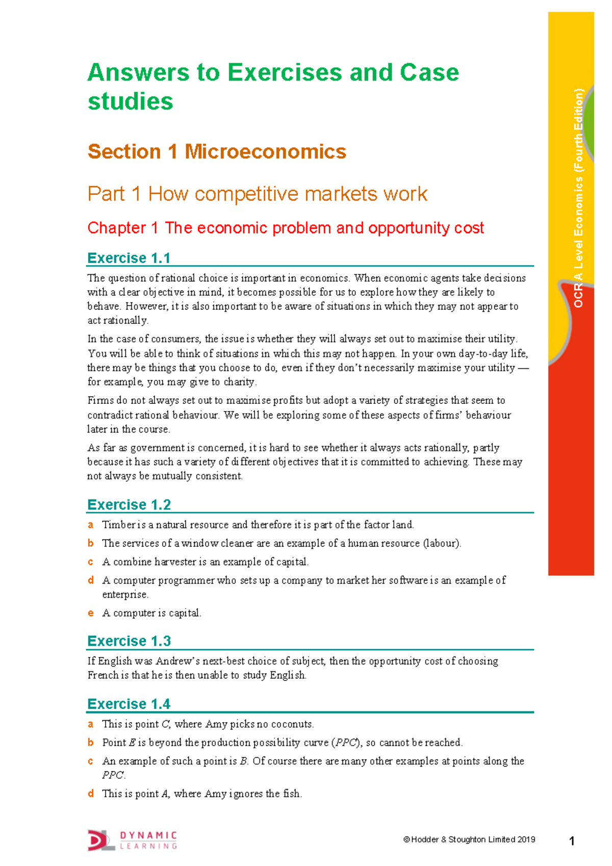 Textbook ex ans-2 - OCR A Level Economics (Fourth Edition) Answers to ...