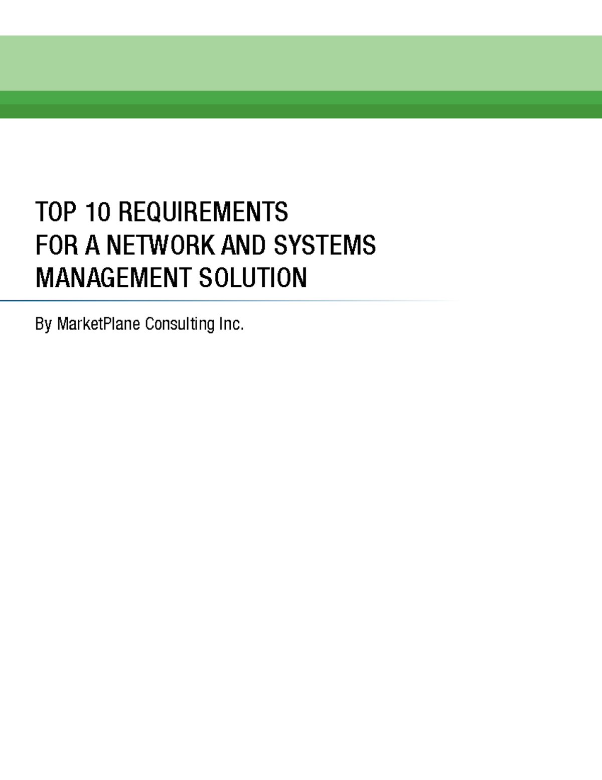Top10reqfor NMS Configuration And Troubleshoot Top 10 RequiRemenTs