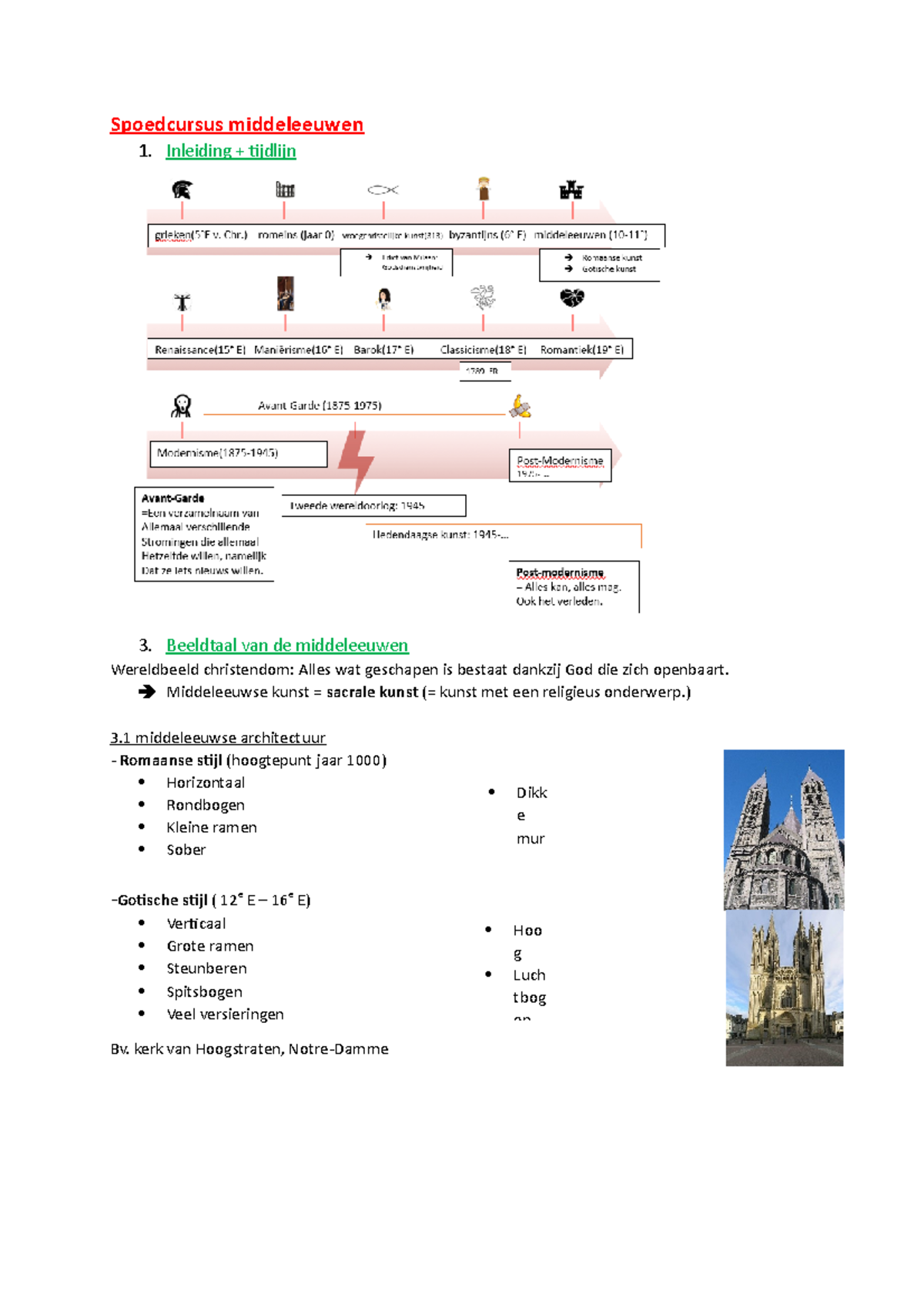 Samenvatting spoedcursus middeleeuwen - Spoedcursus middeleeuwen 1 ...