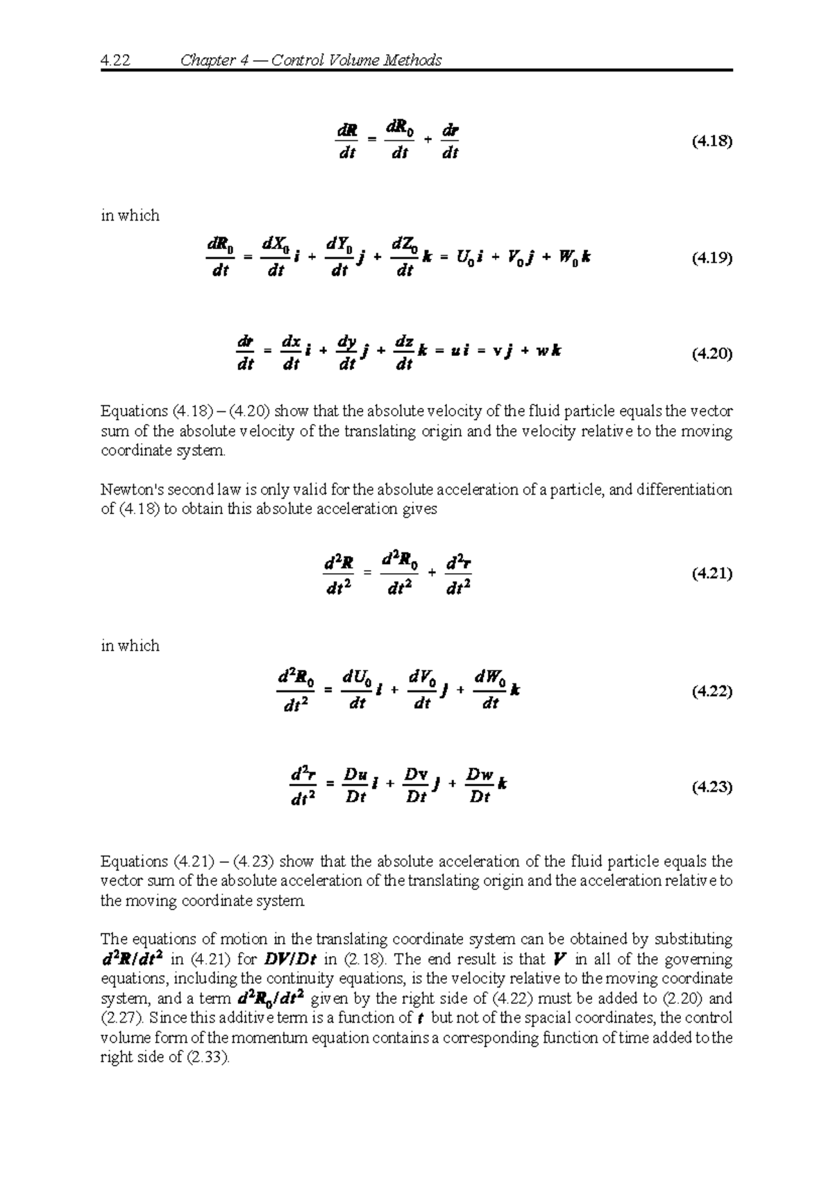 FM CH4 - Control Volume Methods Part 4 - 4 Chapter 4 — Control Volume ...