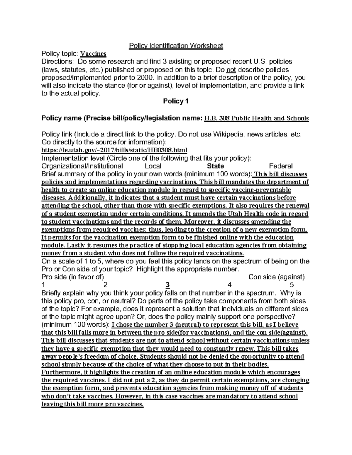 Policy Identification Worksheet Updated Summer 2022-2 (vaccines ...