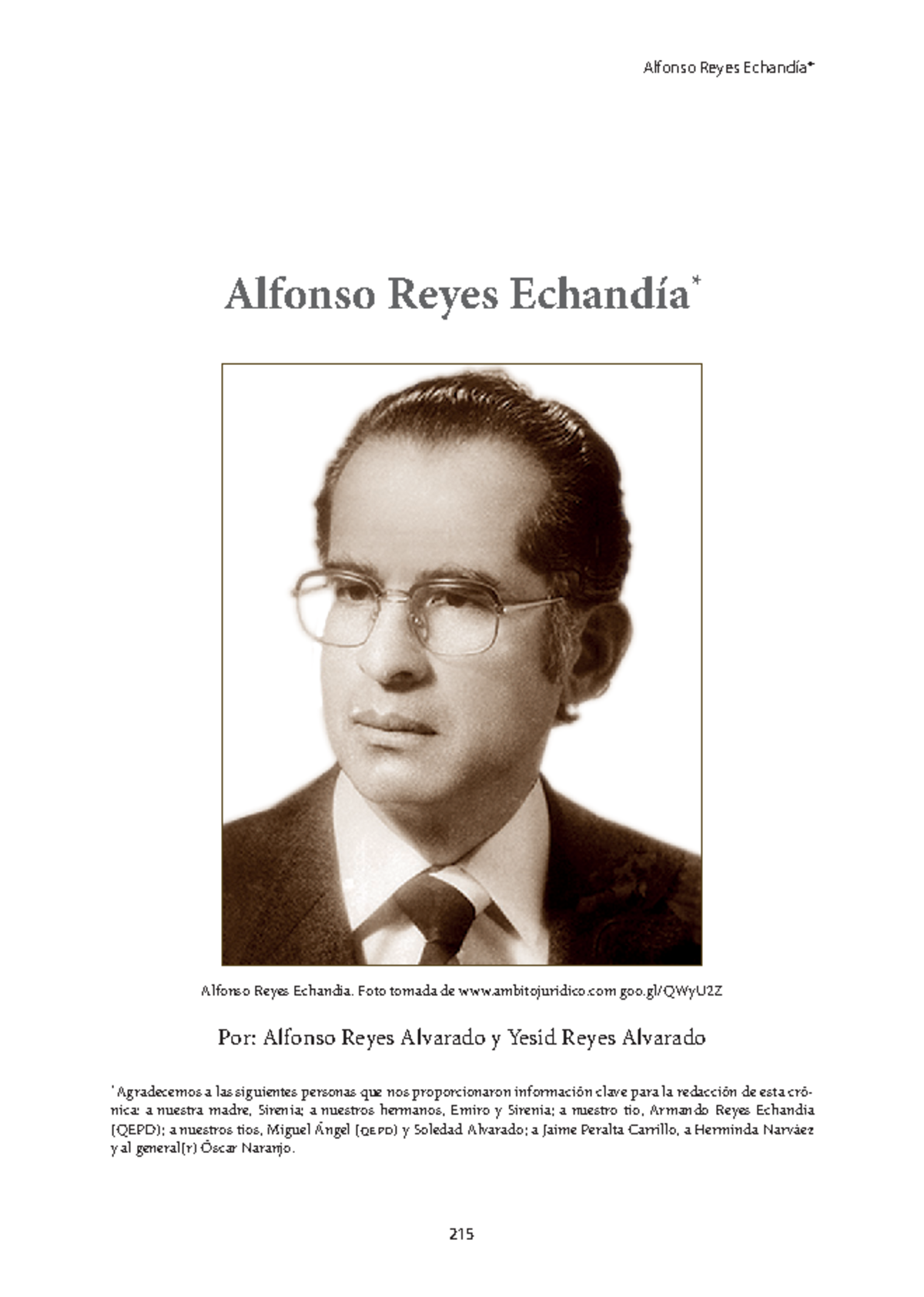 11. Alfonso Reyes Echandía crónicas - Alfonso Reyes Echandía* Alfonso Reyes Echandía* Alfonso ...
