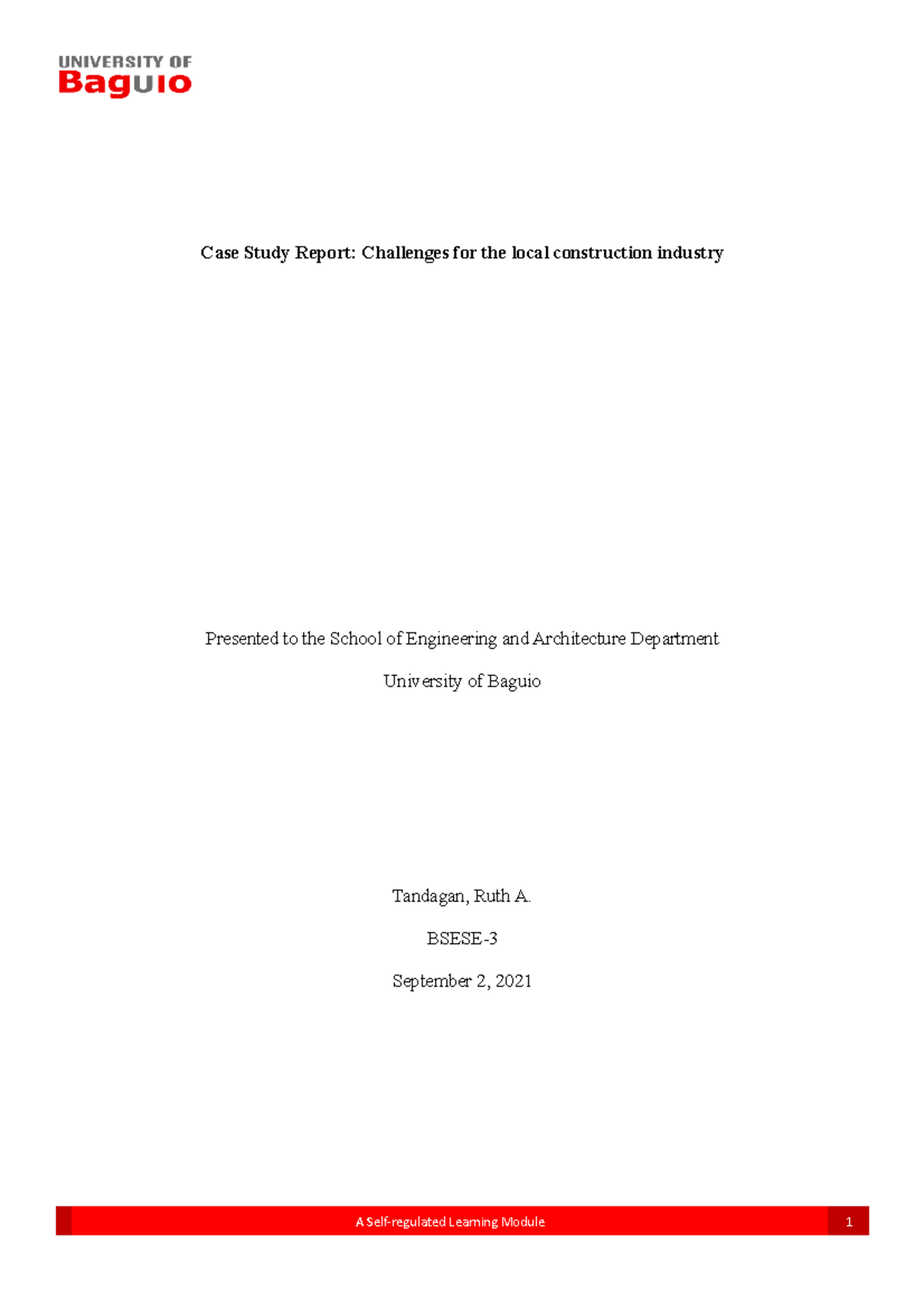 Case Study Report: Substandard Construction Materials - Case Study ...