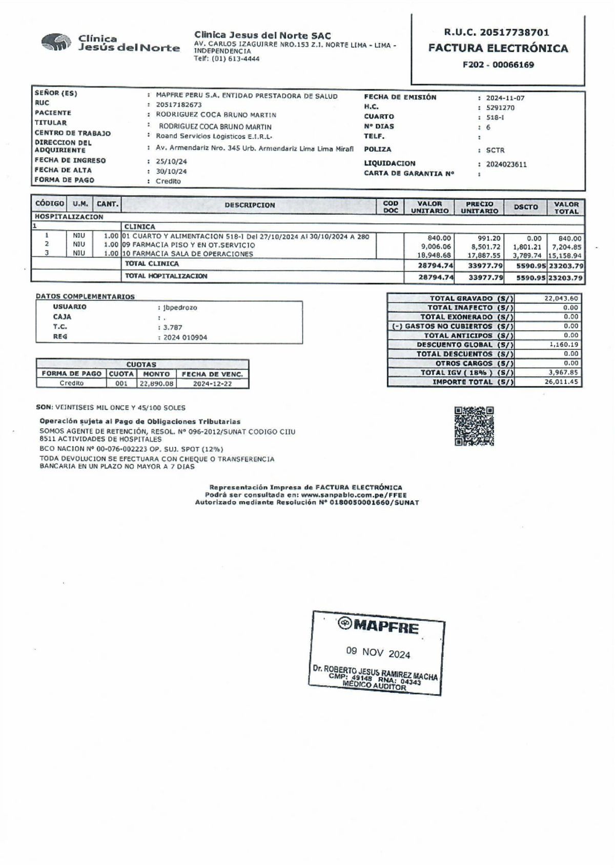 Scan10 - 123456798 - Clínica Clinica Jesus del Norte SAC R.U ...
