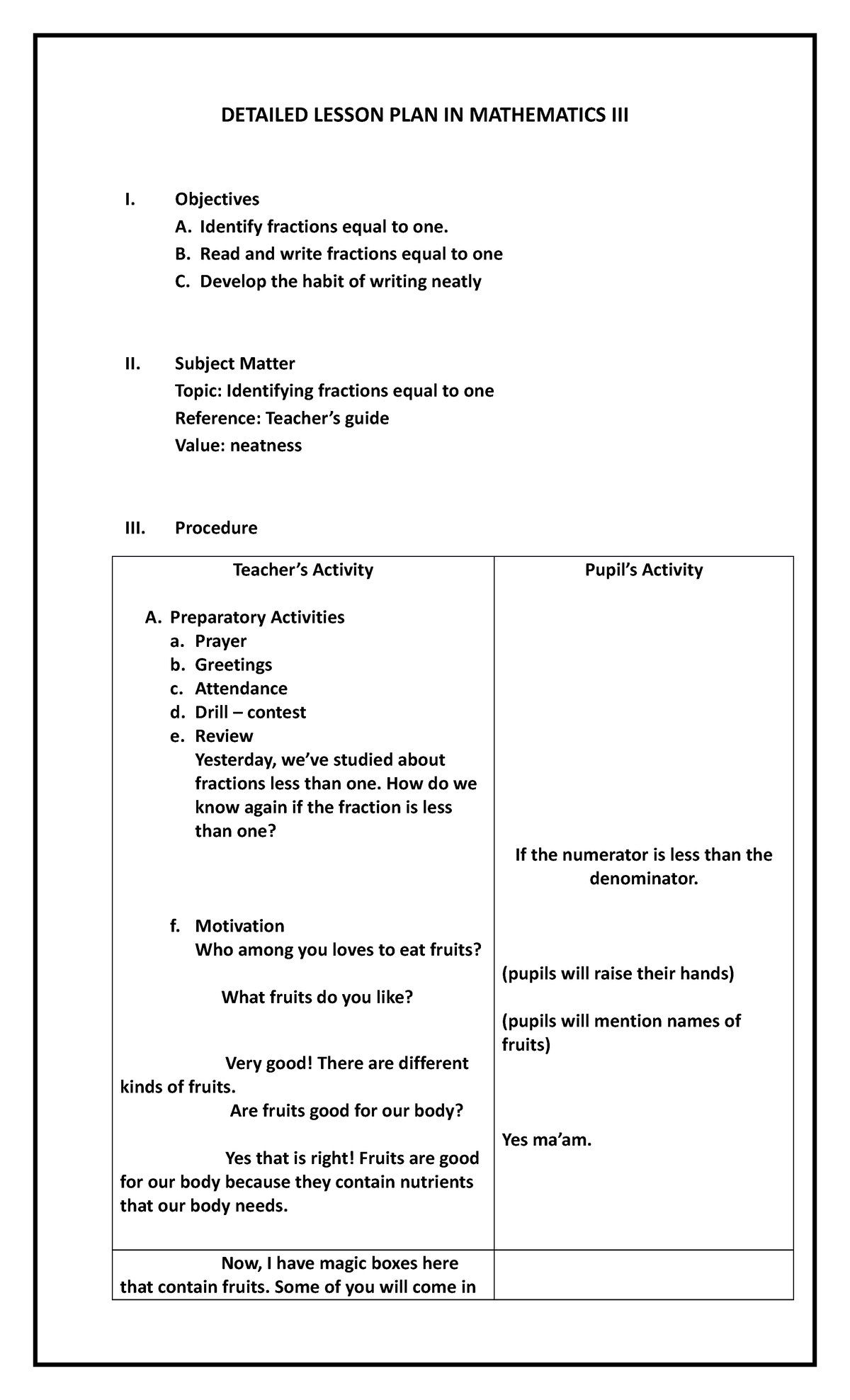337904427 Detailed Lesson Plan in Mathematics III Copy - DETAILED ...