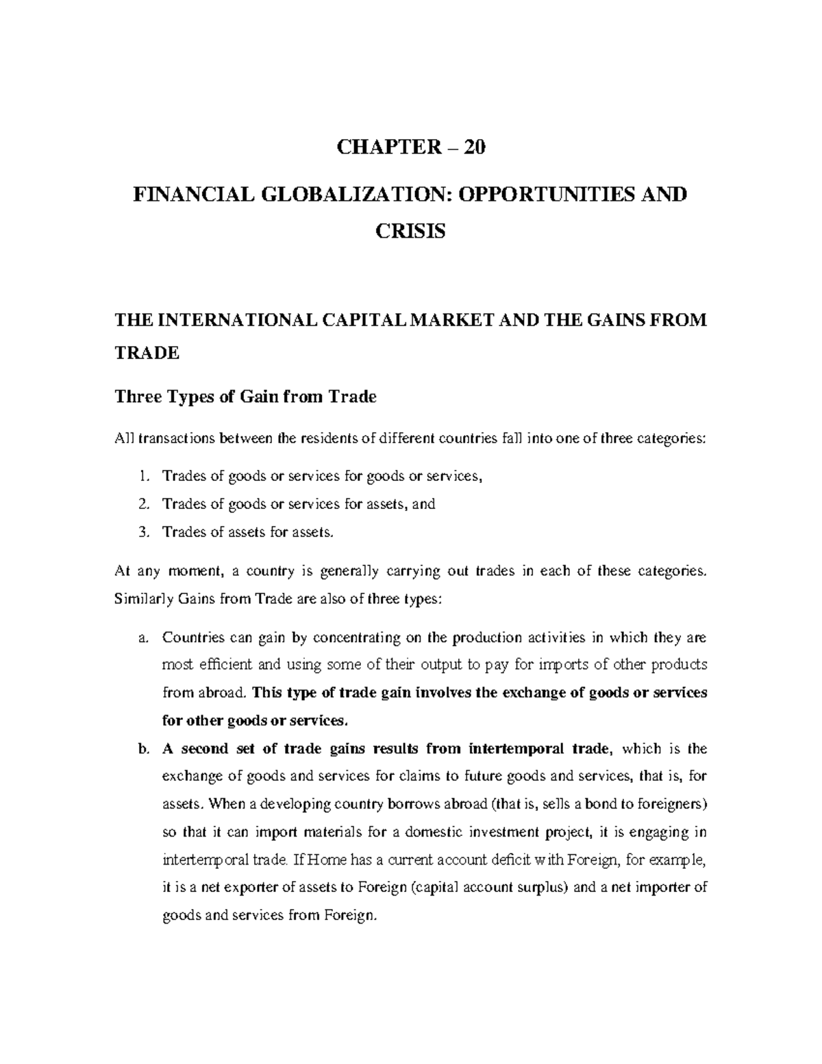 Banking System Notes for Examination - CHAPTER – 20 FINANCIAL ...