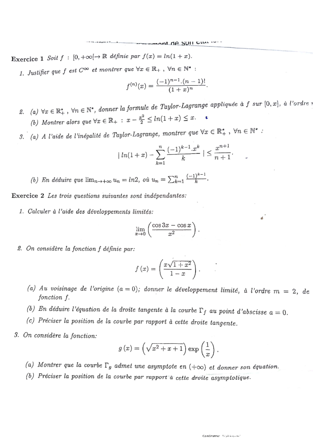 Examan Analyse 3 - Analyse 3 - Studocu