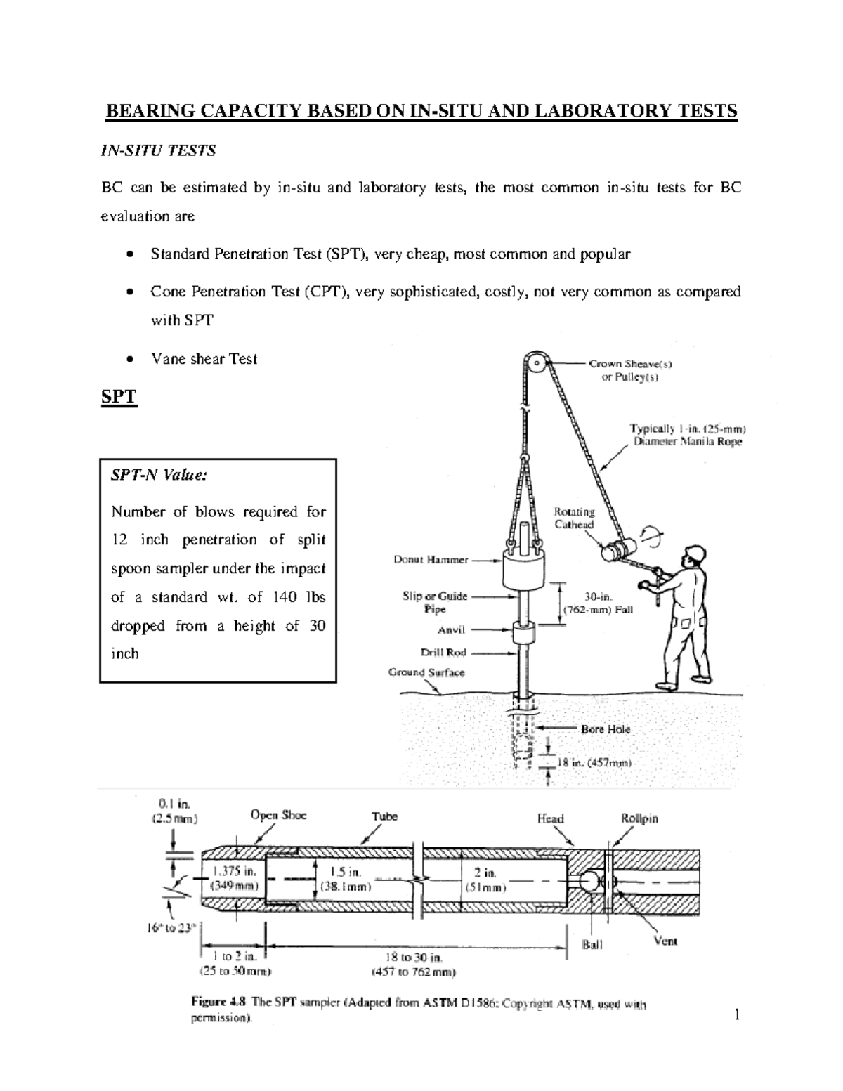 Bearing Capacity - BEARING CAPACITY BASED ON IN-SITU AND LABORATORY ...