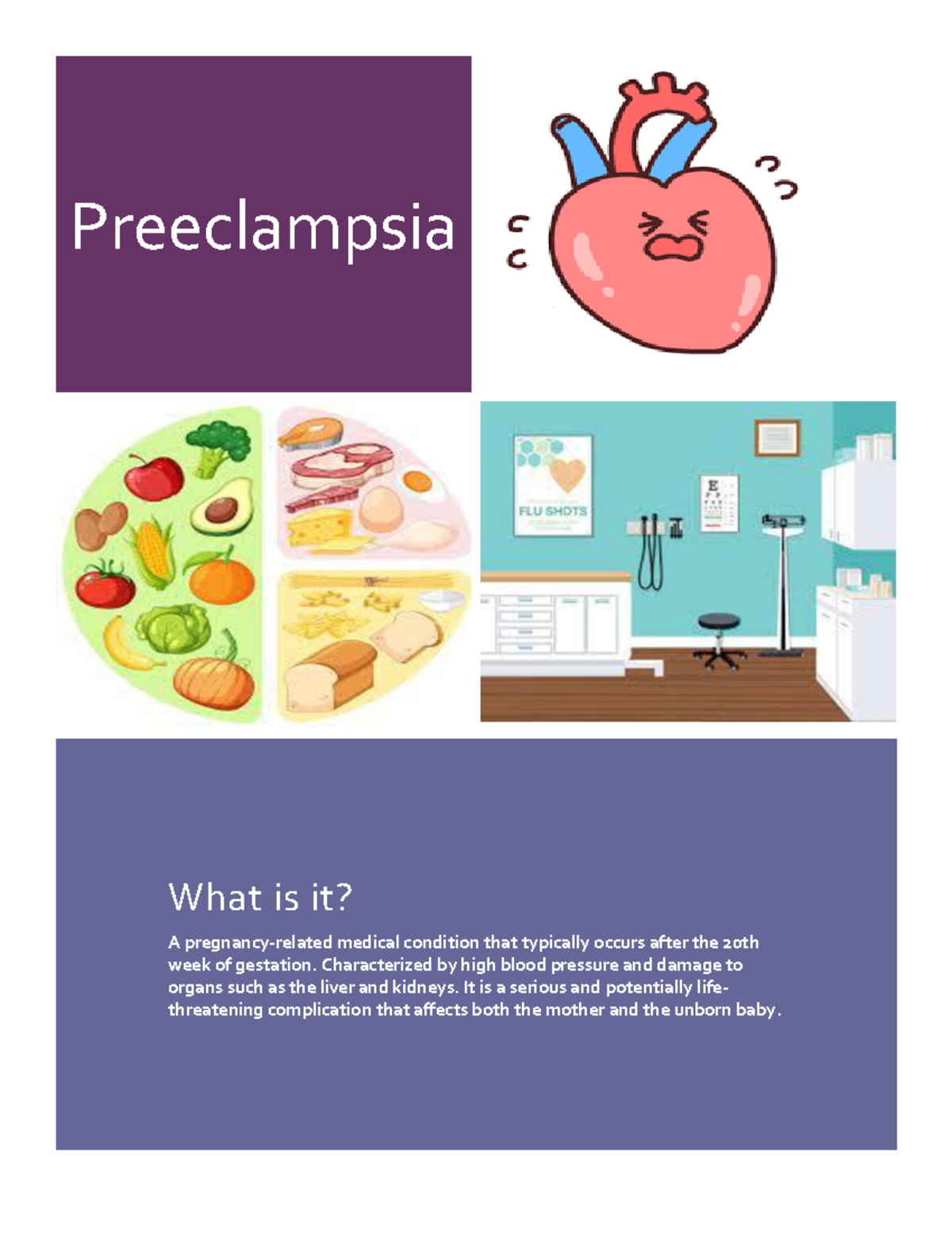 Preeclampsia Infographic - Preeclampsia What is it? A pregnancy-related ...