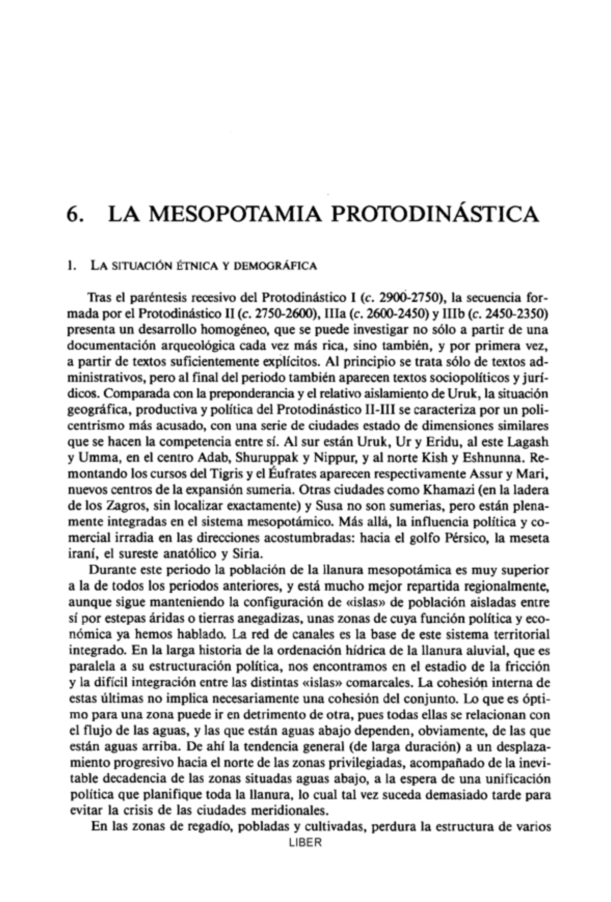 Liverani, Mario. El Antiguo Oriente - Apunte de clase - 6. LA ...