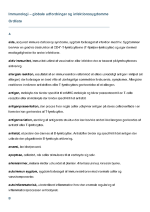 Immunologi Forelæsning 5 - Forelæsning 5: Adaptiv immunitet – struktur ...