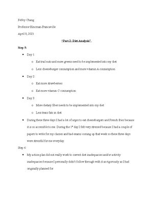 Individual Food Presentation Project - Individual Food/Foodstuff ...
