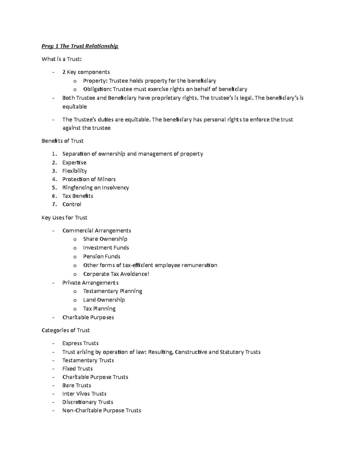 Prep 1 The Trust Relationship - Prep 1 The Trust Relationship What is a ...