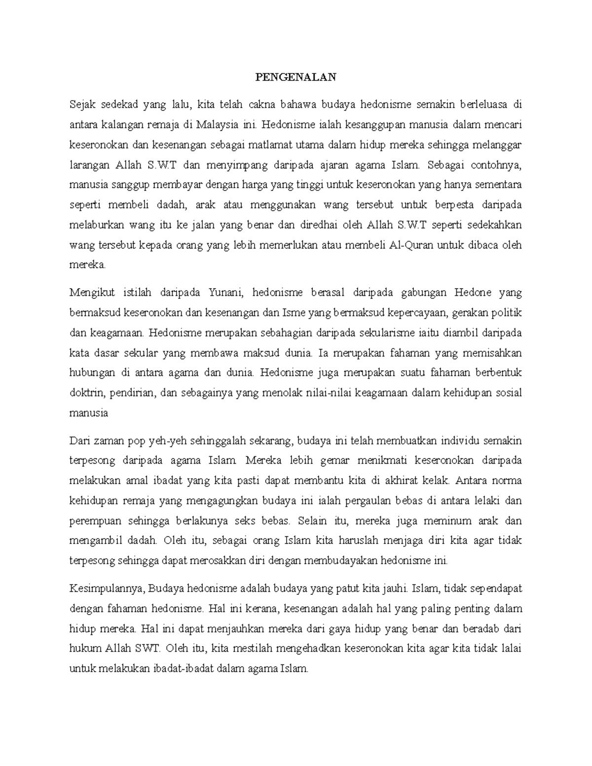 CTU 101 Group - ctu assigment - PENGENALAN Sejak sedekad yang lalu ...