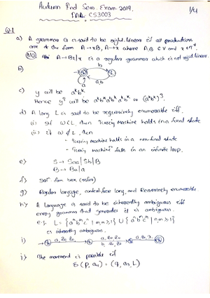 Unit 4,5 - TAFL notes AKTU - Automata And Formal Languages - Studocu