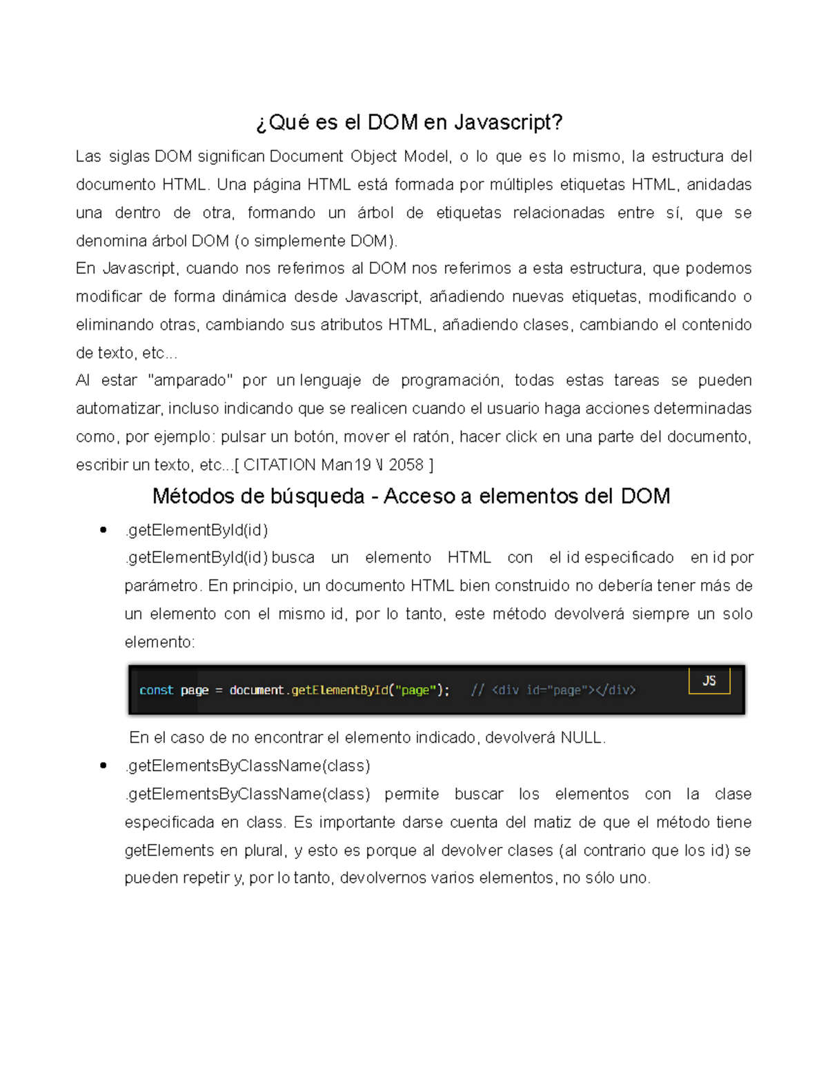 DOM - Apuntes 1,2 - ¿Qué es el DOM en Javascript? Las siglas DOM ...