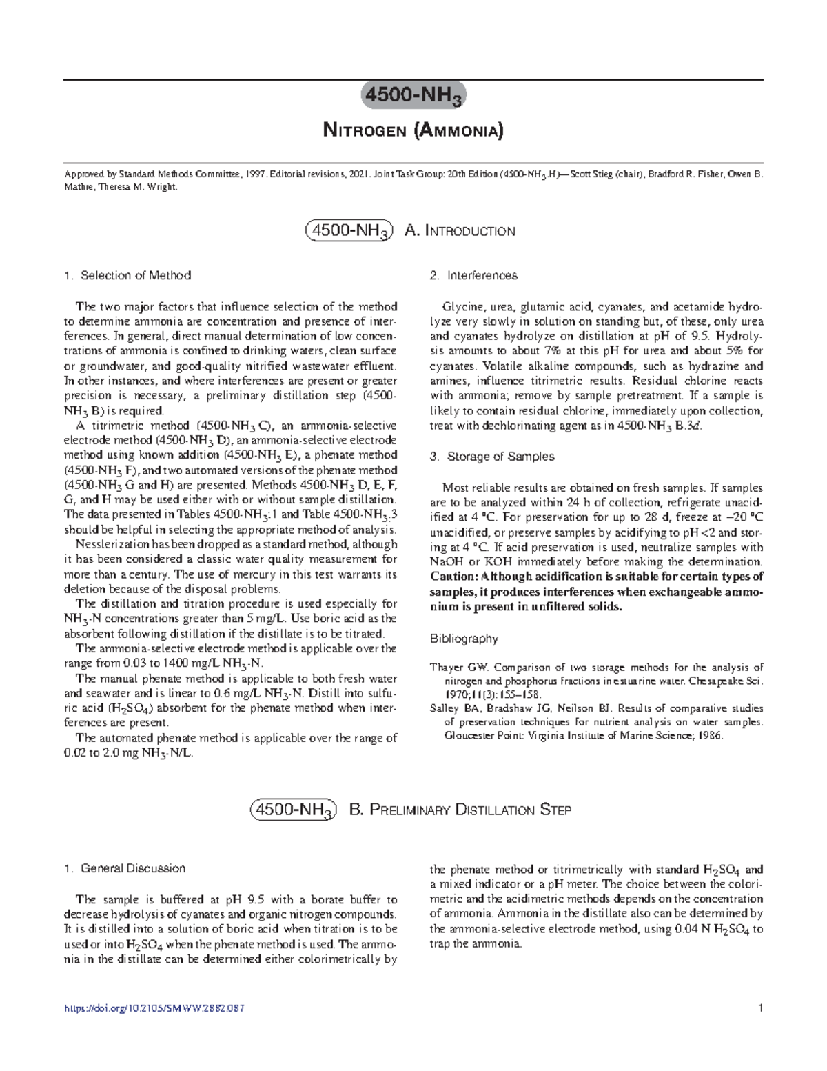 3 Amoniaco Smeww APHA-AWWA-WEF.Part 4500 NH3 D. 24th Ed - 4500-NH 3 N ...