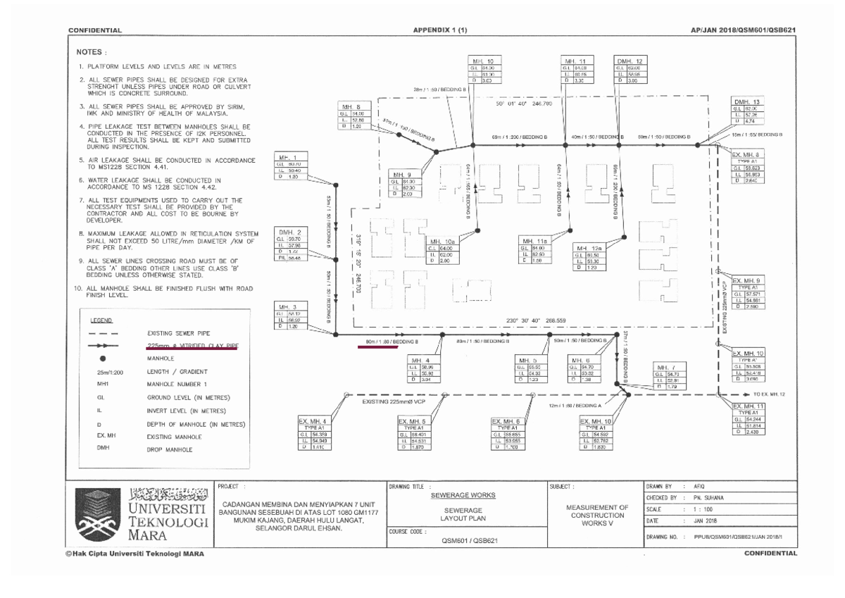 L2 Sewerage drawings - MEASUREMENT 5 COURSEWORK - Measurement Works ...