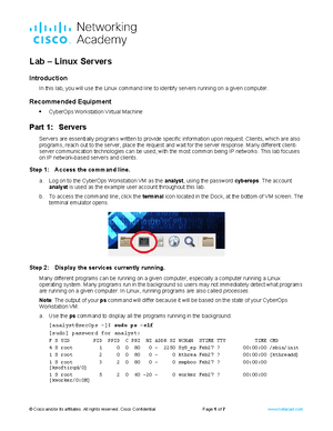Cyber OPs Ch2 Lab Windows OS Security - Lab – Exploring Processes, Threads, Handles, and Windows ...