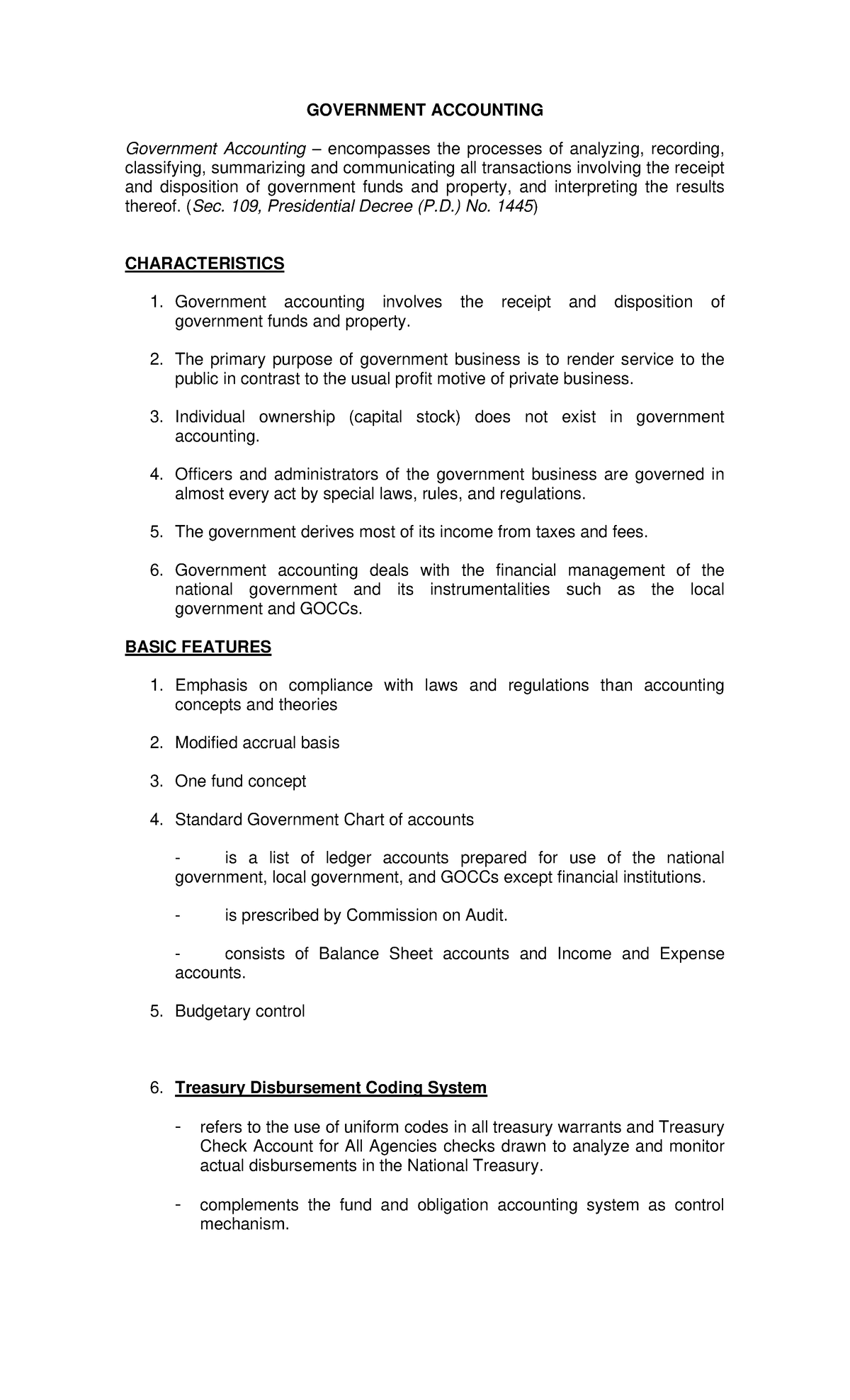 Government agencies - GOVERNMENT ACCOUNTING Government Accounting ...