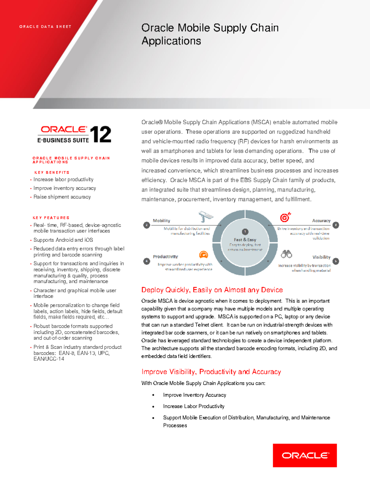 057129 - O R A C L E D A T A S H E E T Oracle Mobile Supply Chain ...