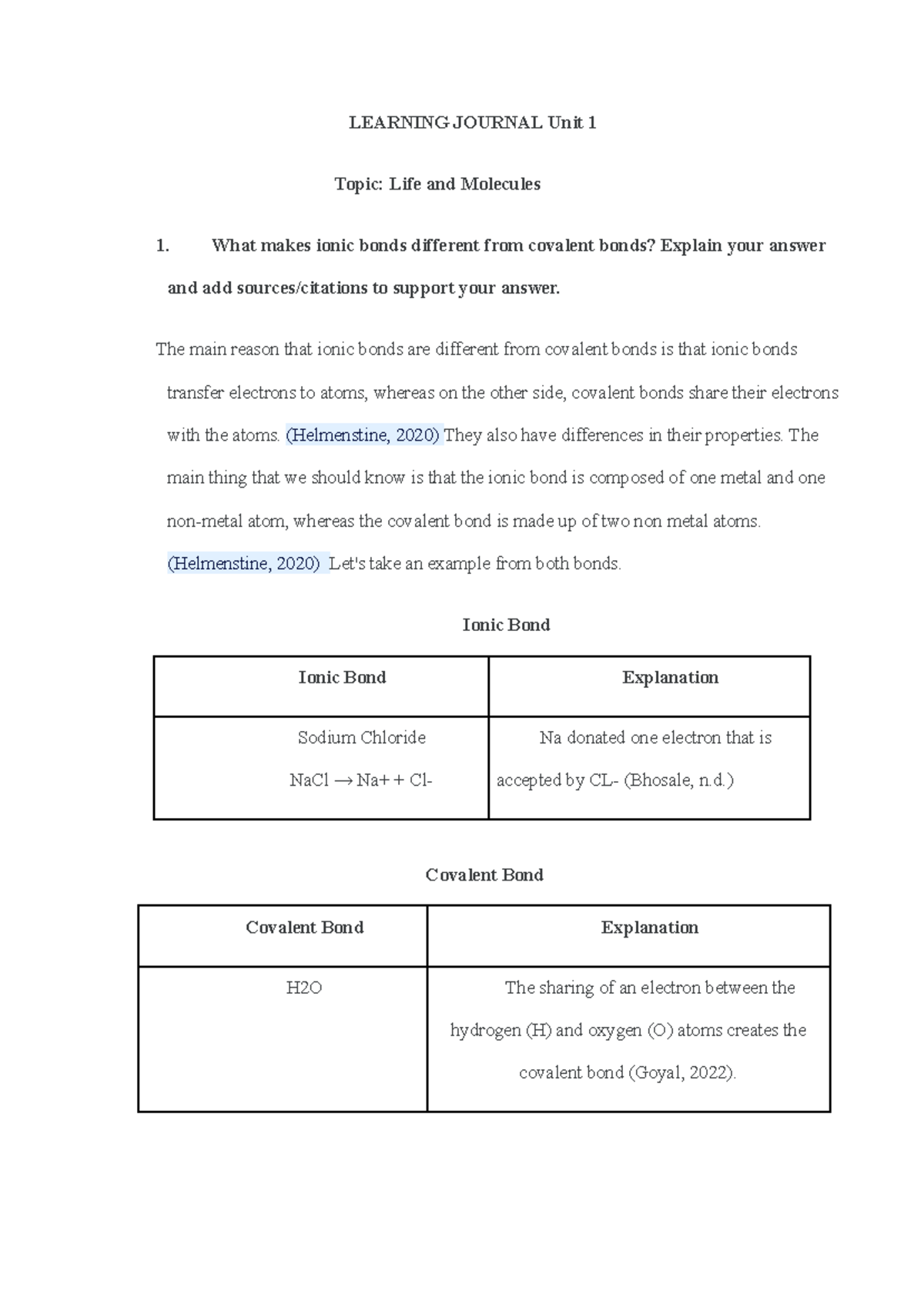 BIOL1013 LJ unit 1 - Introduction to Biology (BIOL 1301) LEARNING ...