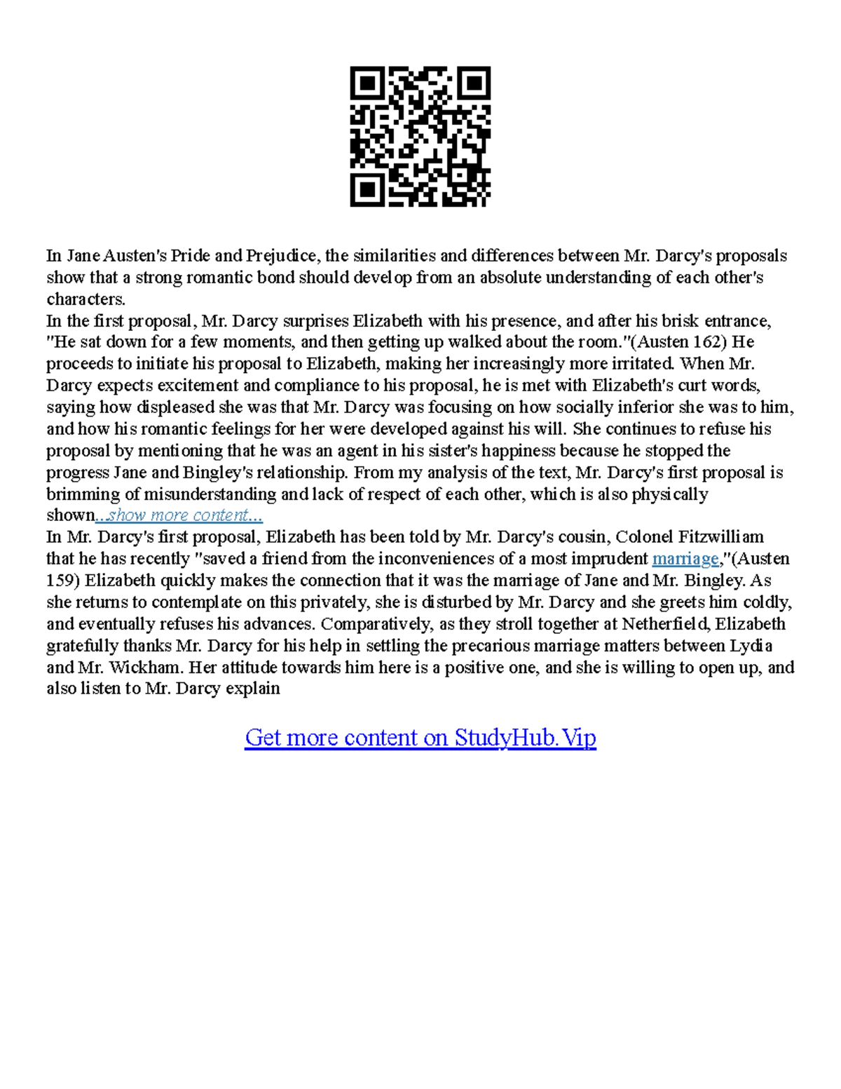 Pride And Prejudice Essay Prompts - In Jane Austen's Pride and ...