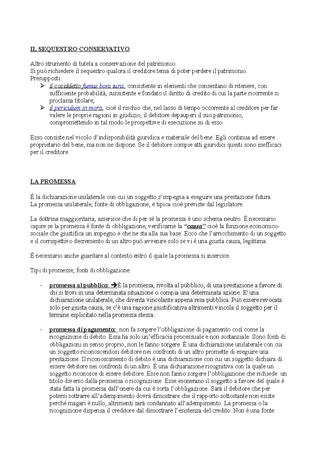 IL Sequestro Conservativo - IL SEQUESTRO CONSERVATIVO Altro strumento ...