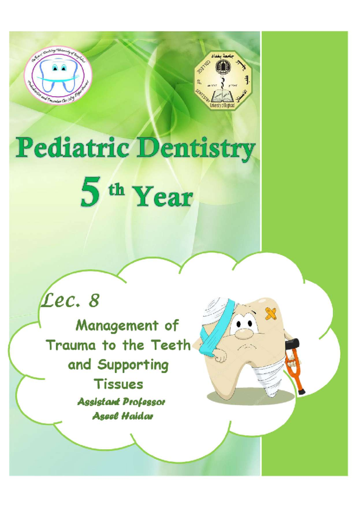 Pedo lec 8 - pedodontics - Studocu