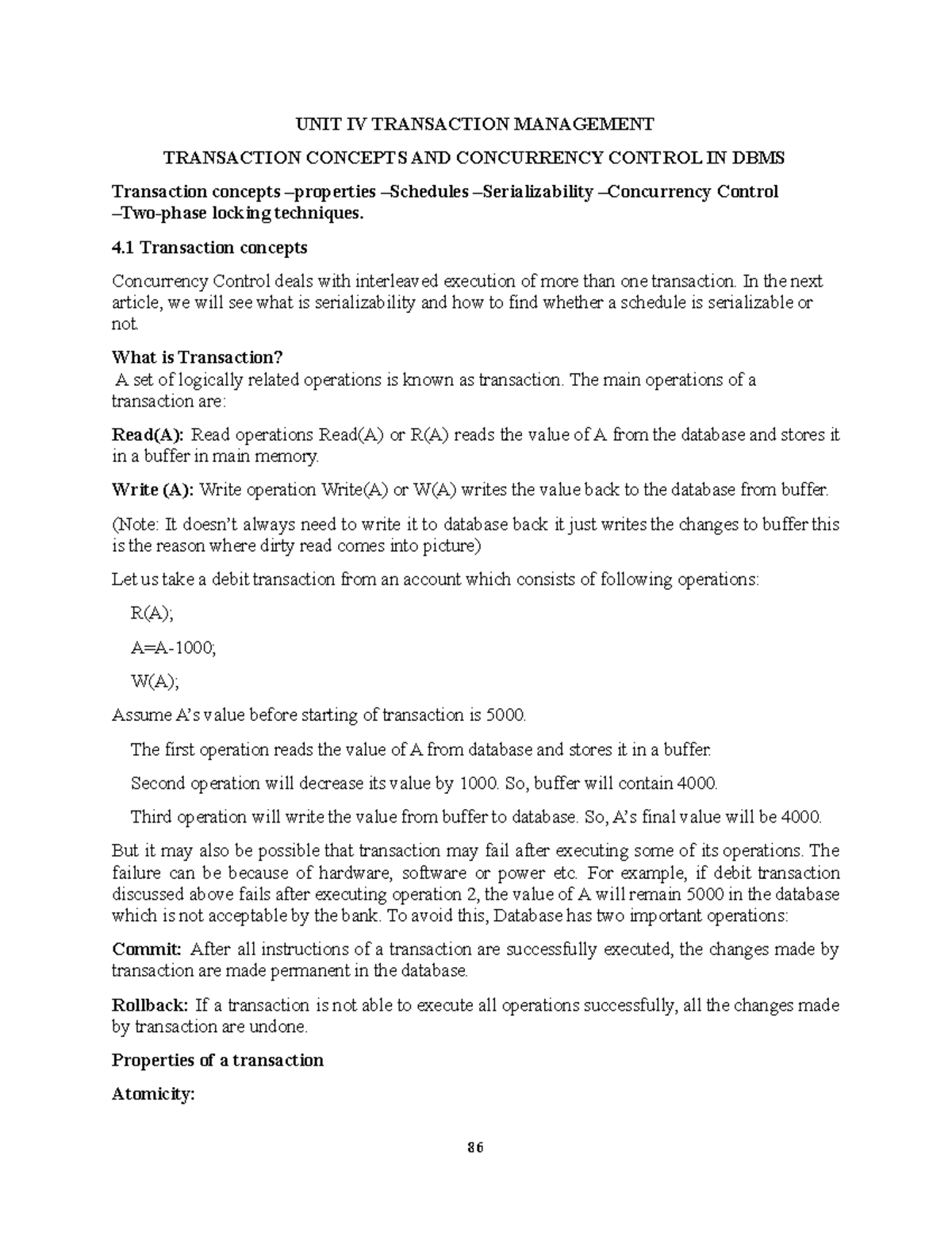DSDM(U4) - Data Structures and Data Modelling Lecture Notes - UNIT IV ...