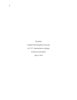 ACC 317 Module One Activity - ACC-317 - Topic/Subtopic Accounting ...