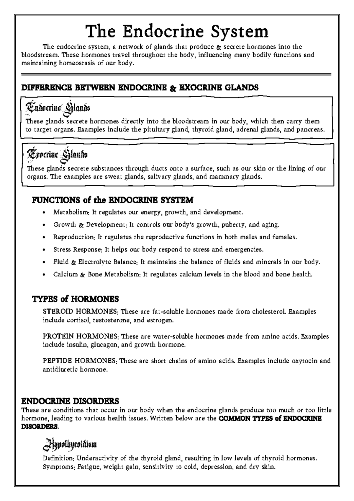 Paula Joy Juan (Endocrine System Assignment) - The Endocrine System The endocrine system, a ...