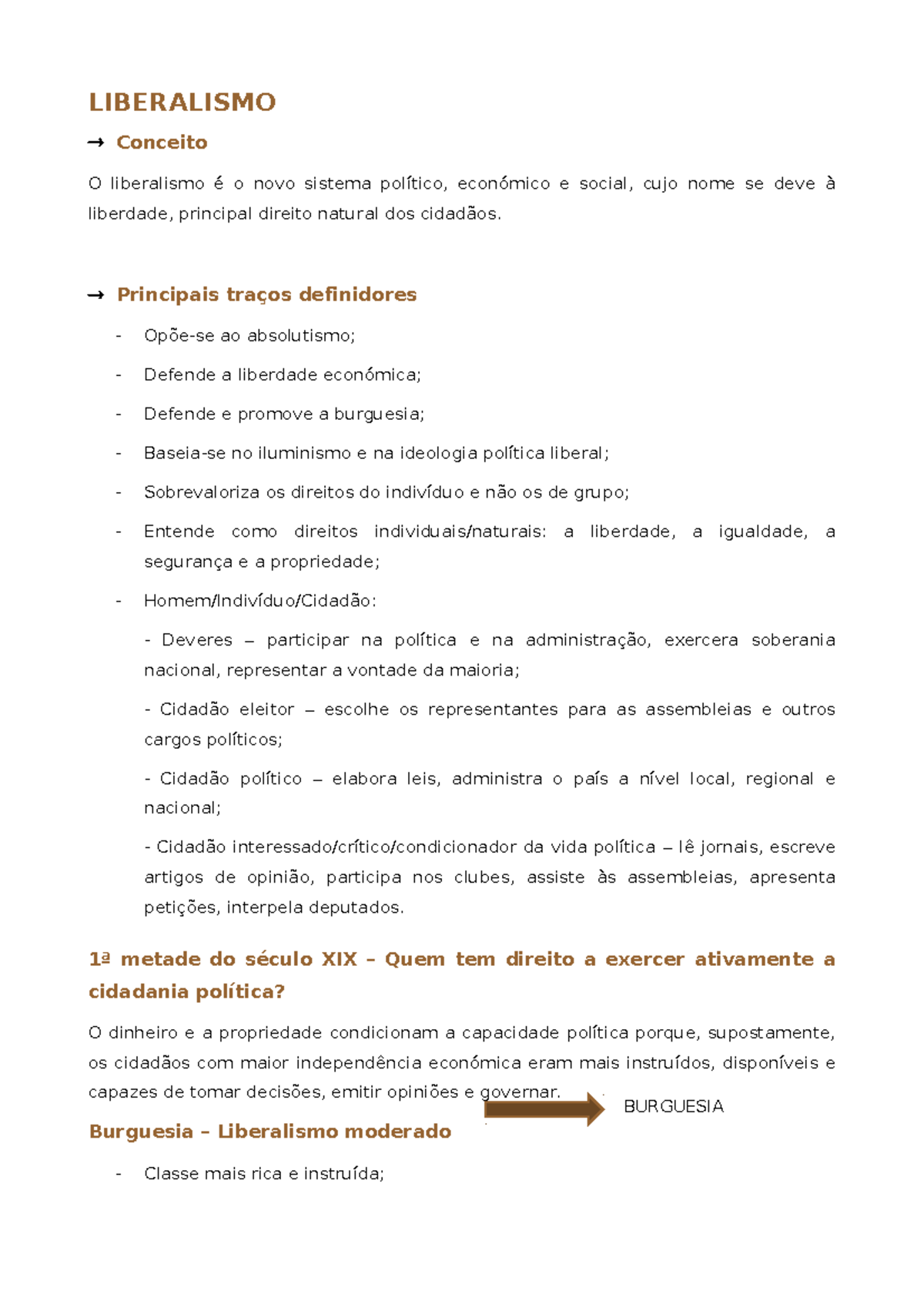 Liberalismo e socialismo - LIBERALISMO Conceito O liberalismo é o novo ...