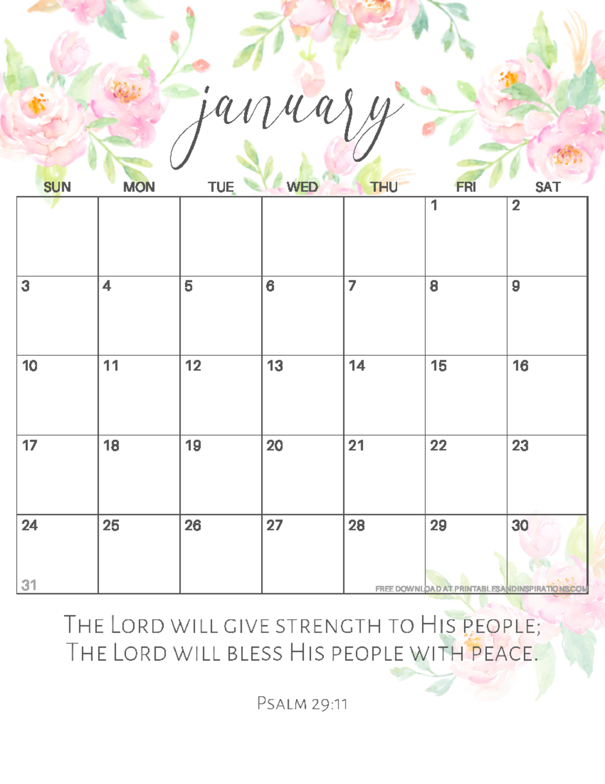 2021 Sunday Bible Calendar - FREE DOWNLOAD AT PRINTABLESANDINSPIRATIONS ...