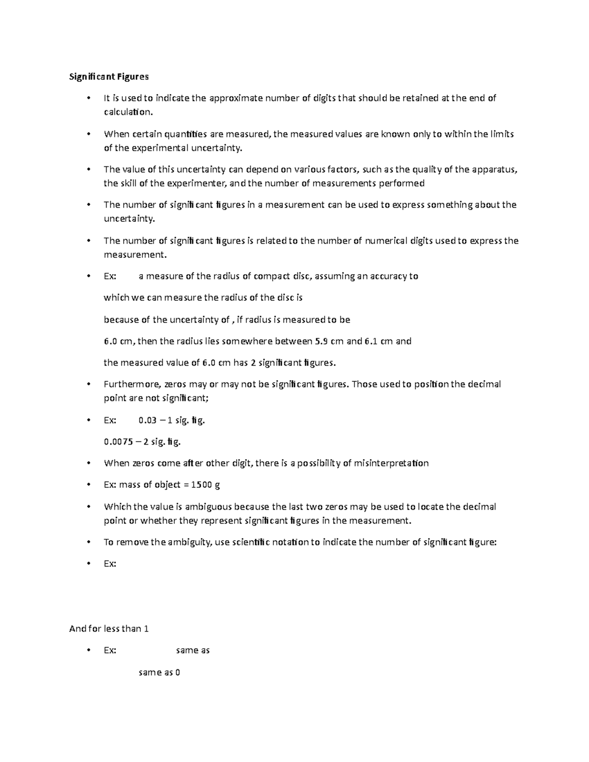 Significant-Figures - Significant-Figures - Significant Figures - It is ...